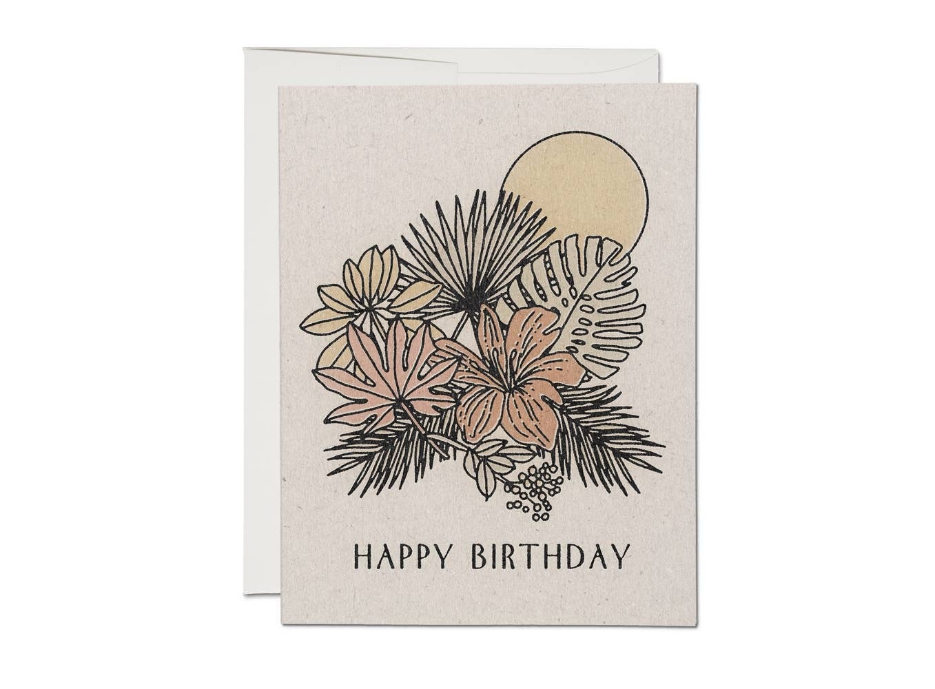 Red Cap Cards - Tropical Birthday greeting card | Nigella
