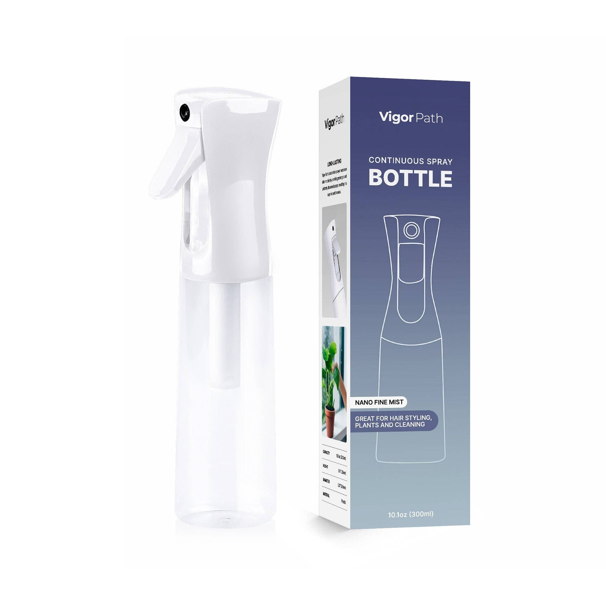 Vigor Path - Continuous Spray Bottle with Ultra Fine Mist | Nigella